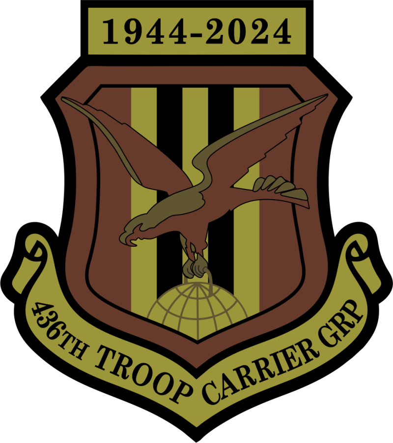 Dover AFB 436th Troop Carrier Group WWII Patch 3.5" OCP with velcro