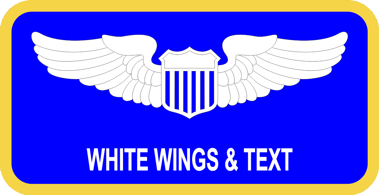 McLaughlin ANG 130 AS Name Tag - AF Blue Background with AF Yellow ...