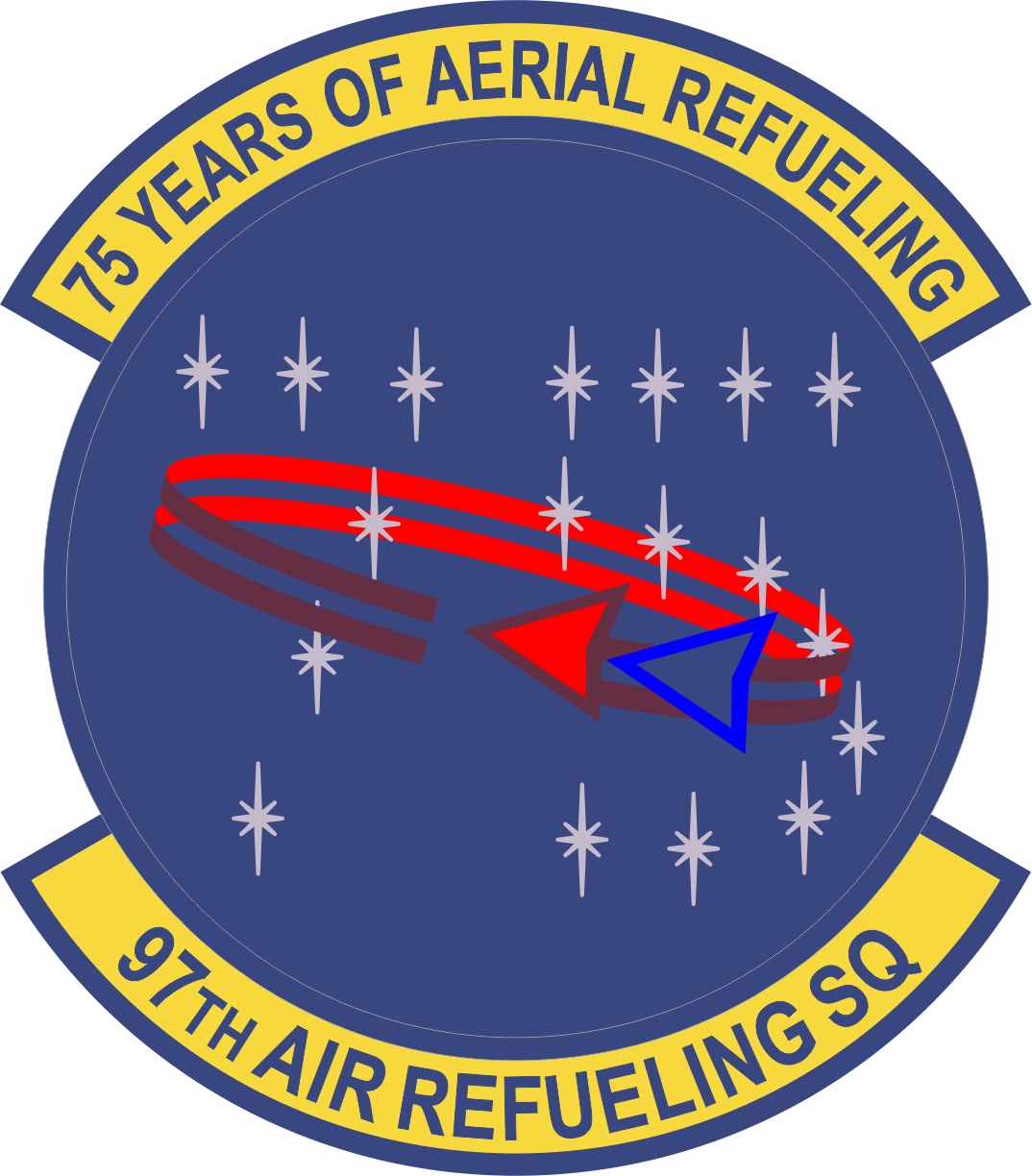 Fairchild AFB 97Th Air Refueling Sq Full Color Patch with velcro - Navy ...